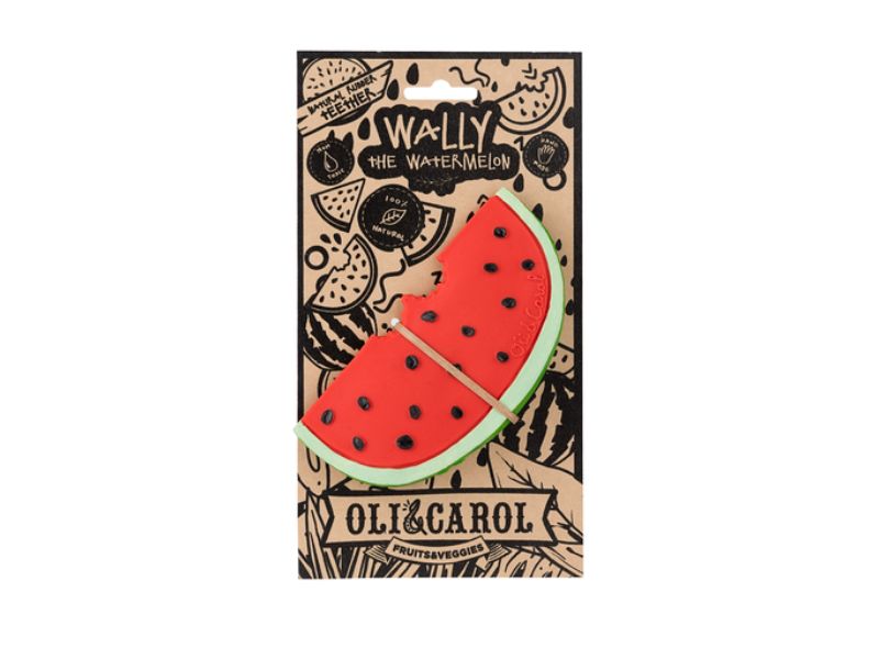 Wally the Watermelon Teether - Oli & Carol – Curly Tree